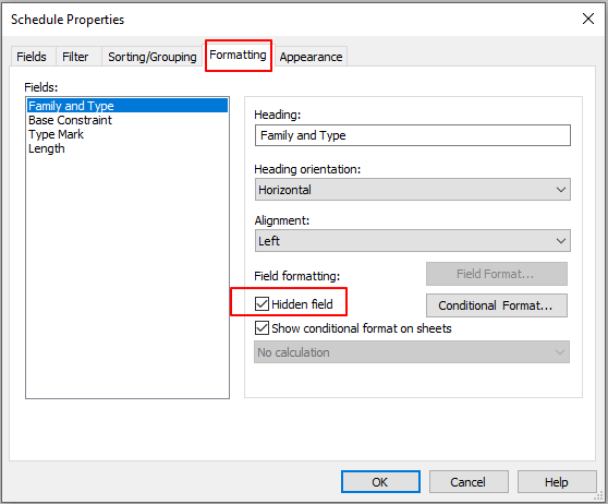 Solved: walls types schedule summary formula - Autodesk Community