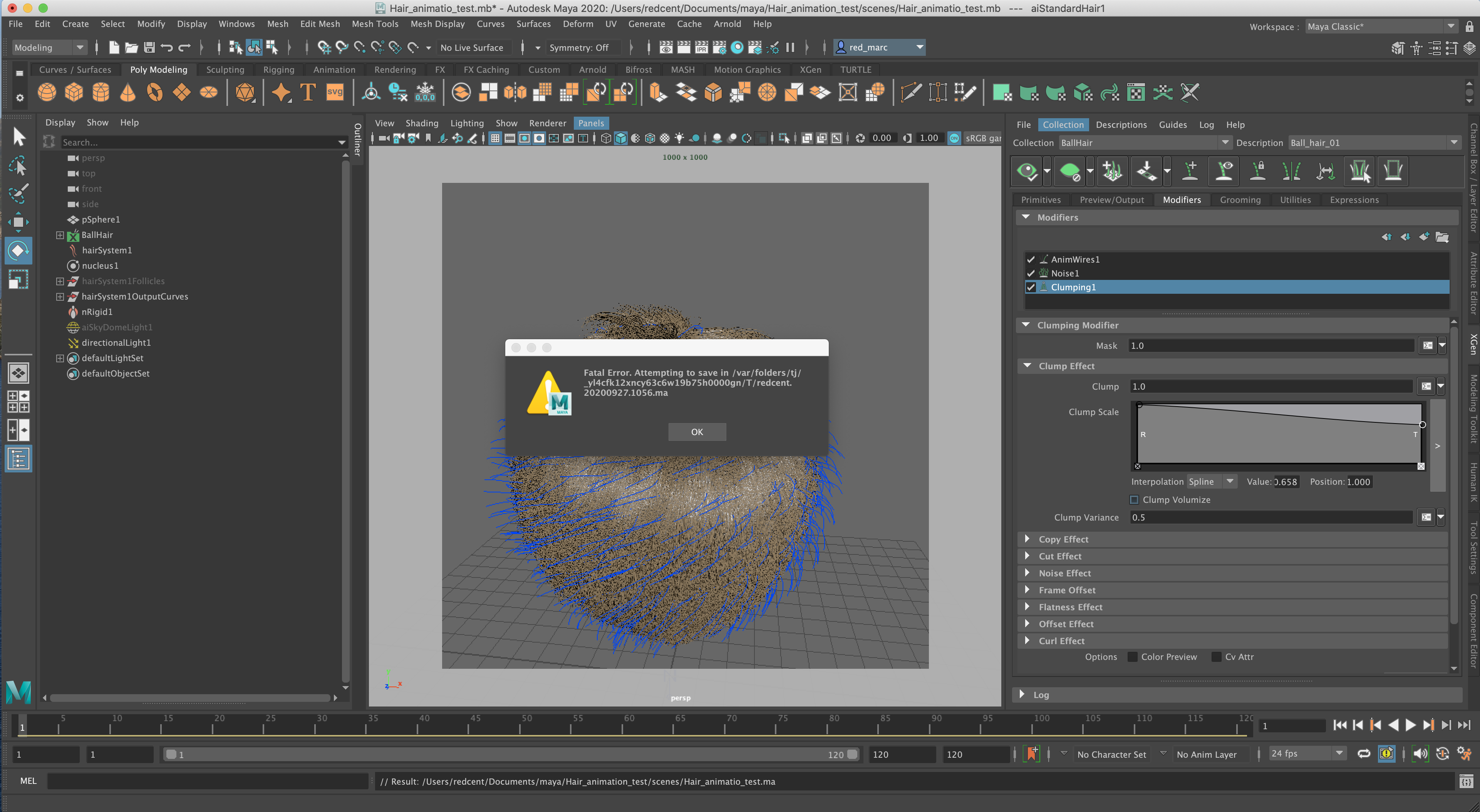 Solved Frequent Fatal Error Message Whilst Using Xgen Autodesk Community 7746