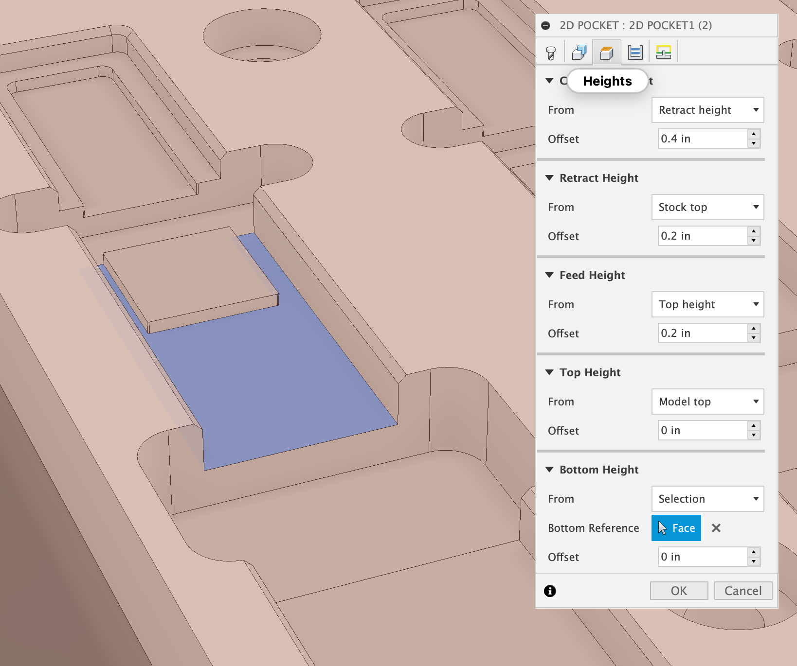2D pocket taking off too much stock - Autodesk Community