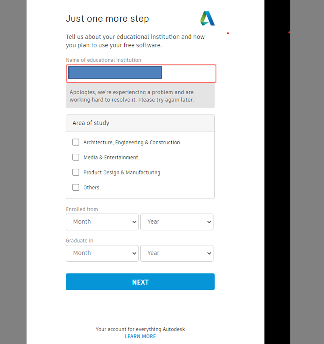Students cant validate education accounts - Autodesk Community
