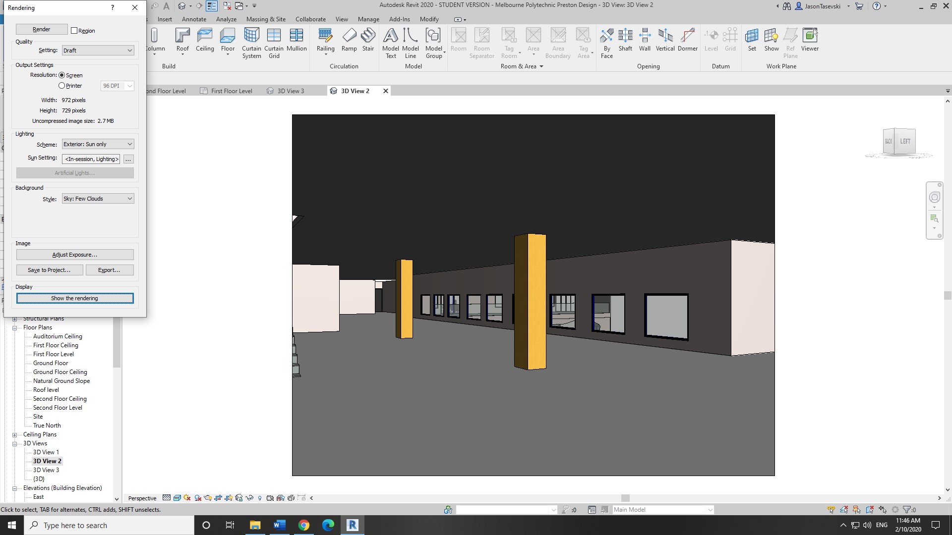 Missing walls and floors in render - Autodesk Community