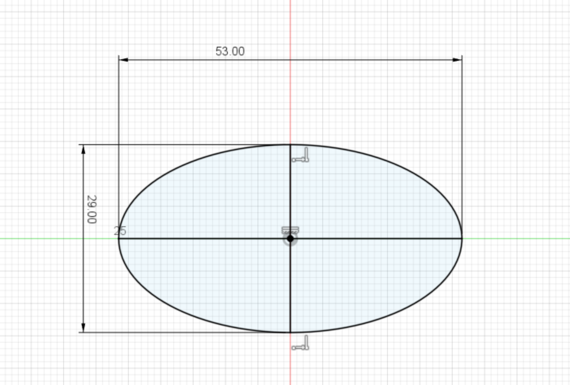 Solved: Can't constrain part of an ellipse - Autodesk Community