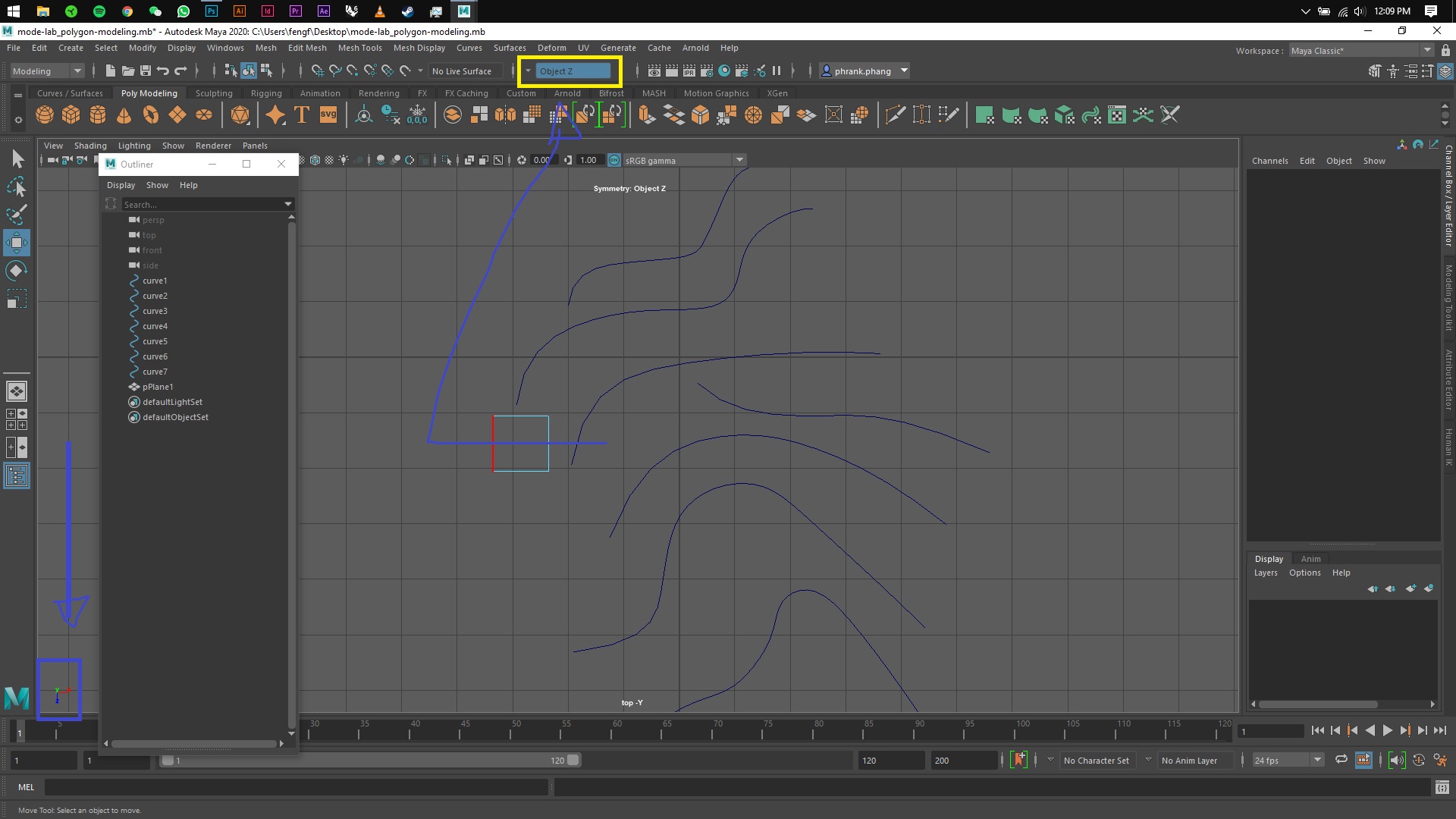Solved Beginner Question Cannot Select Single Edge Of A Polygon Plane Autodesk Community