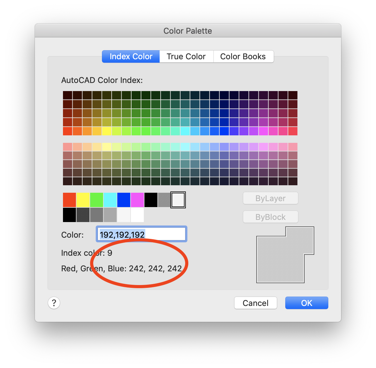 Solved: Default Index Colors? - Autodesk Community