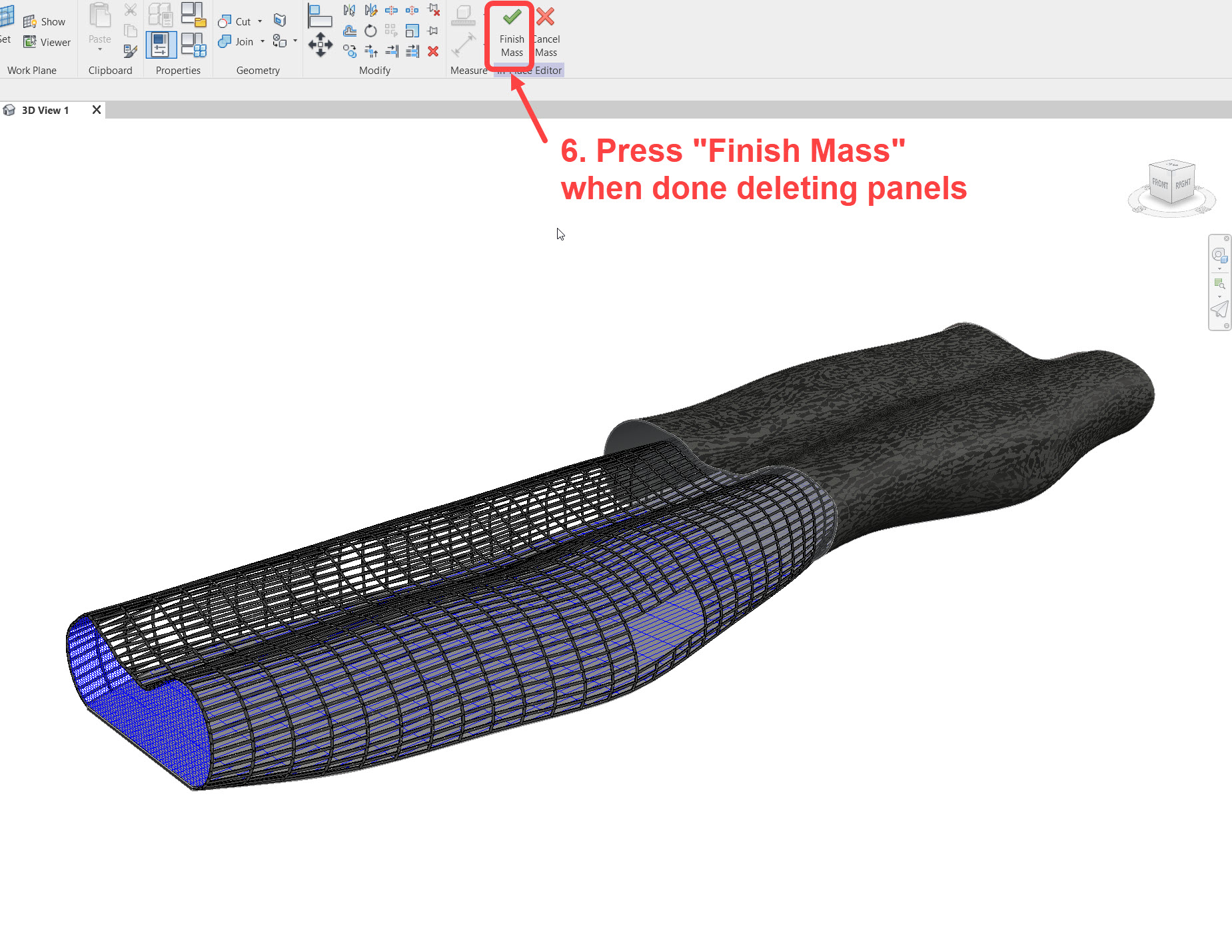 Solved: Massing Properties: Creating a form into a solid mass without a pattern - Autodesk Community