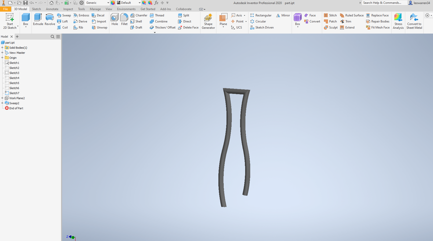 Solved: problems building sweep in 3D solid part design - Autodesk ...