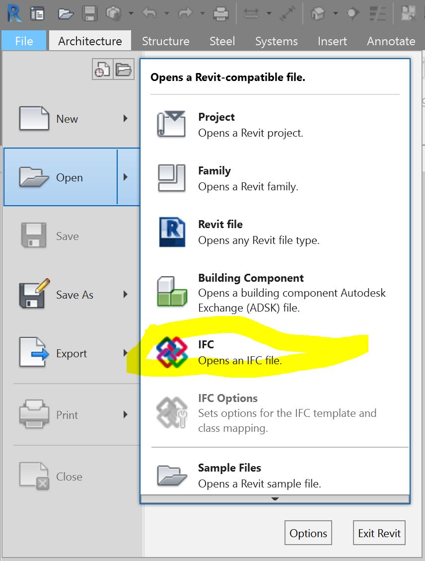 Import Ifc dans revit - maquette invisible - Autodesk Community