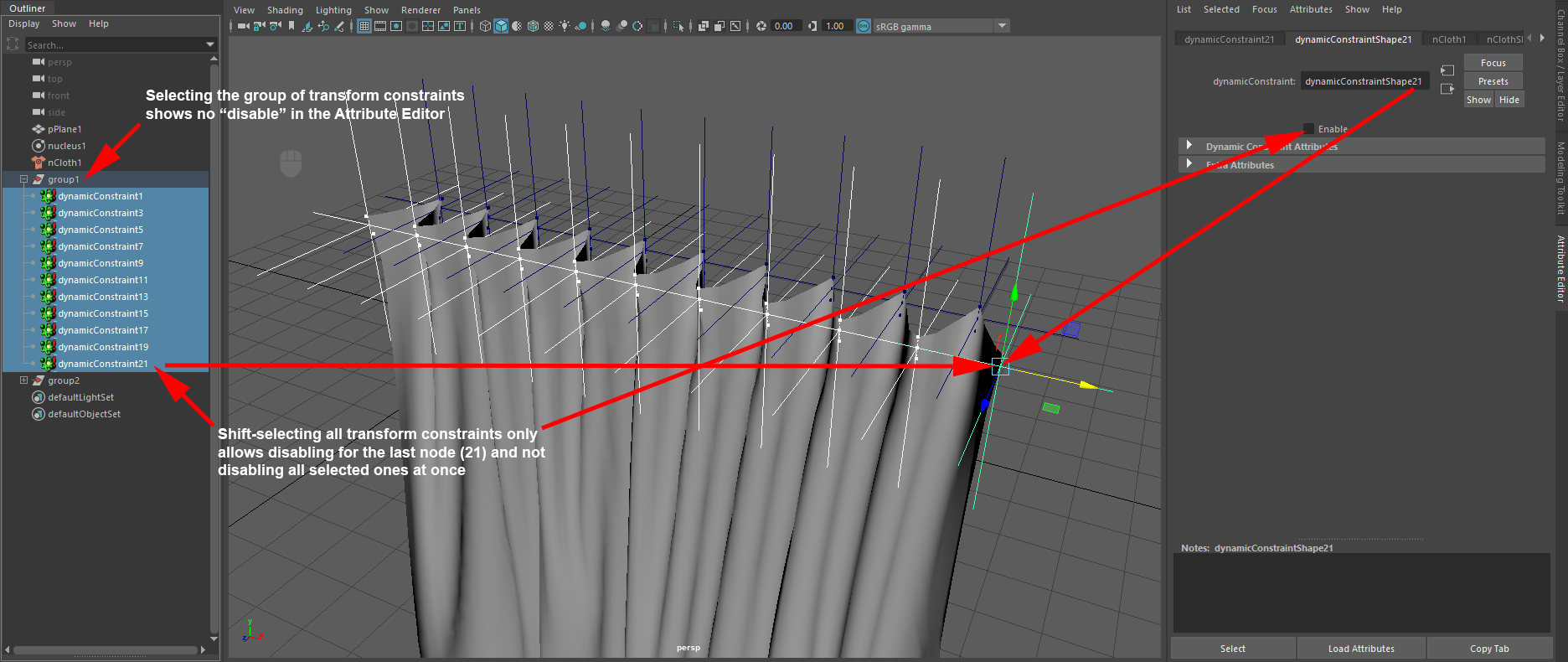 Solved Temporarily Disable Multiple Dynamic Constraints Autodesk Community