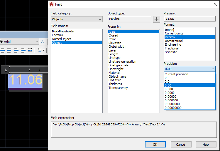 Solved Rounding To Decimal In Fields Autodesk Community 