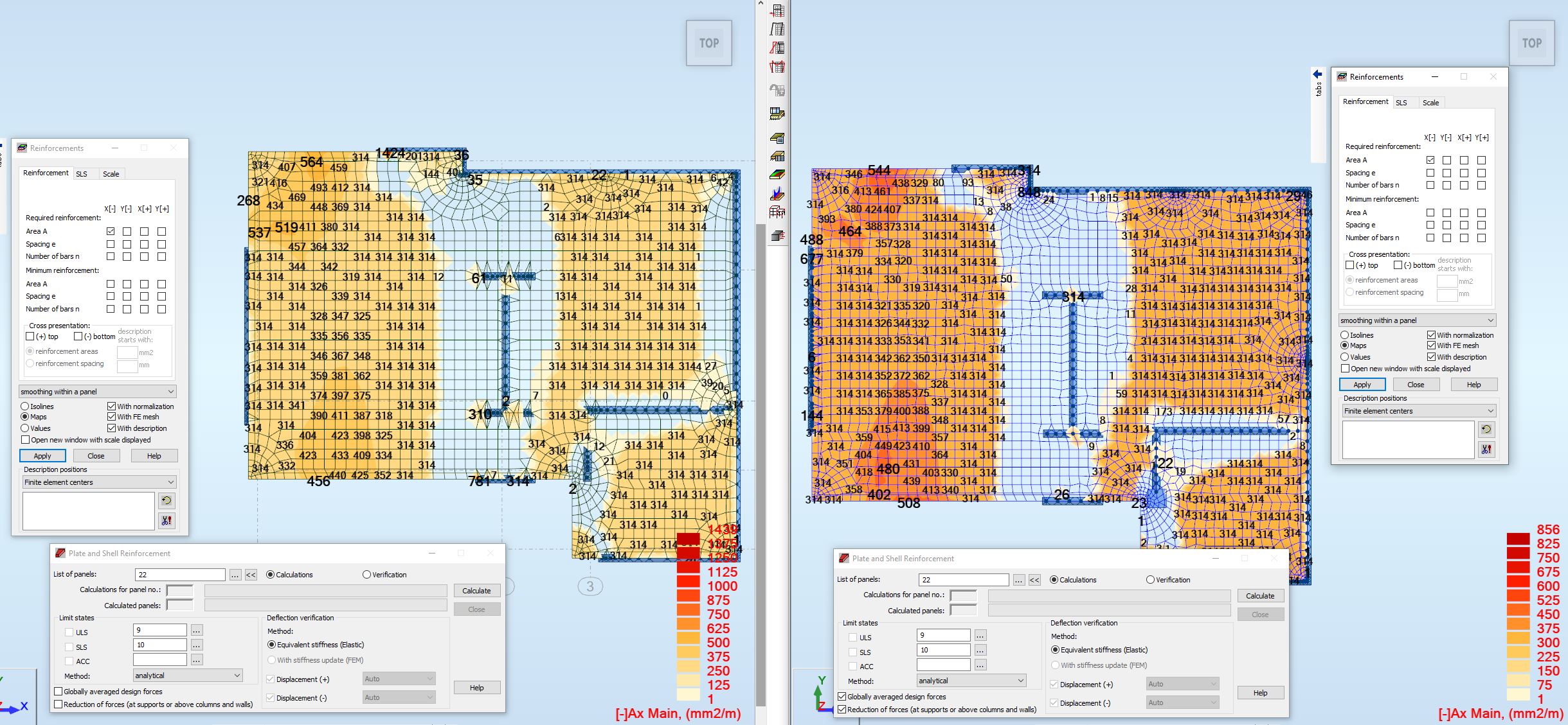 Solved: RC Plate comparsion in two models (Building Design mode vs ...