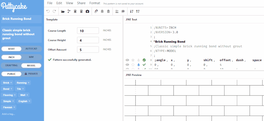 Solved: Help - Creating 6"x48" Running bond hatch pattern - Autodesk ...