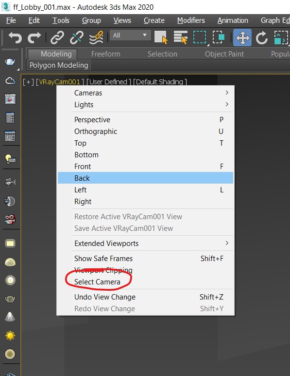 Unable to assign hotkey to "Select Camera" - Autodesk Community