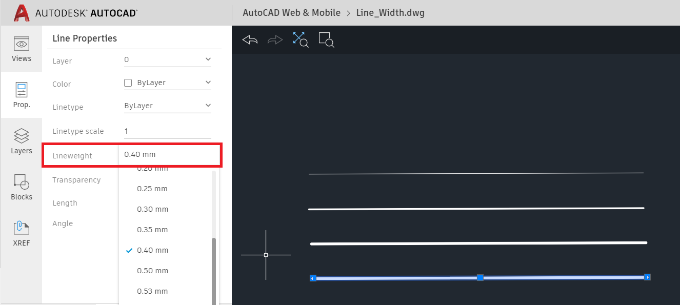 Solved: line width - Autodesk Community