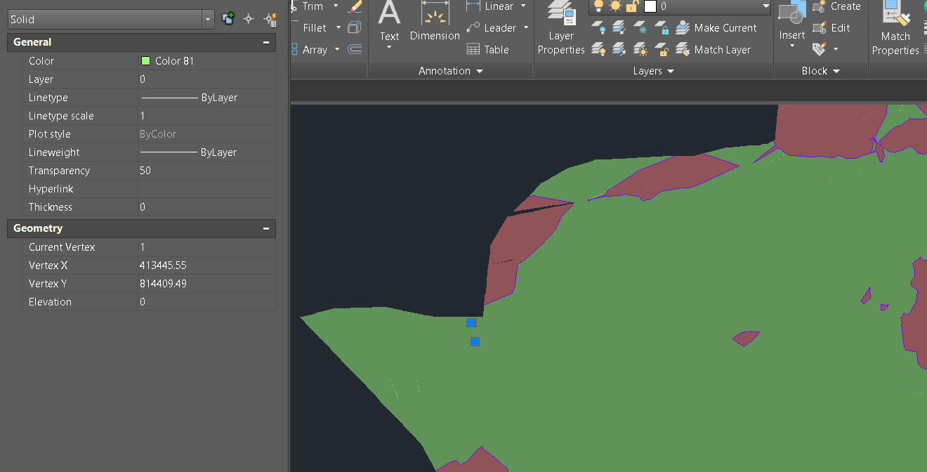Solved: How to merge hatches scattered in different area into less number of polygons ...