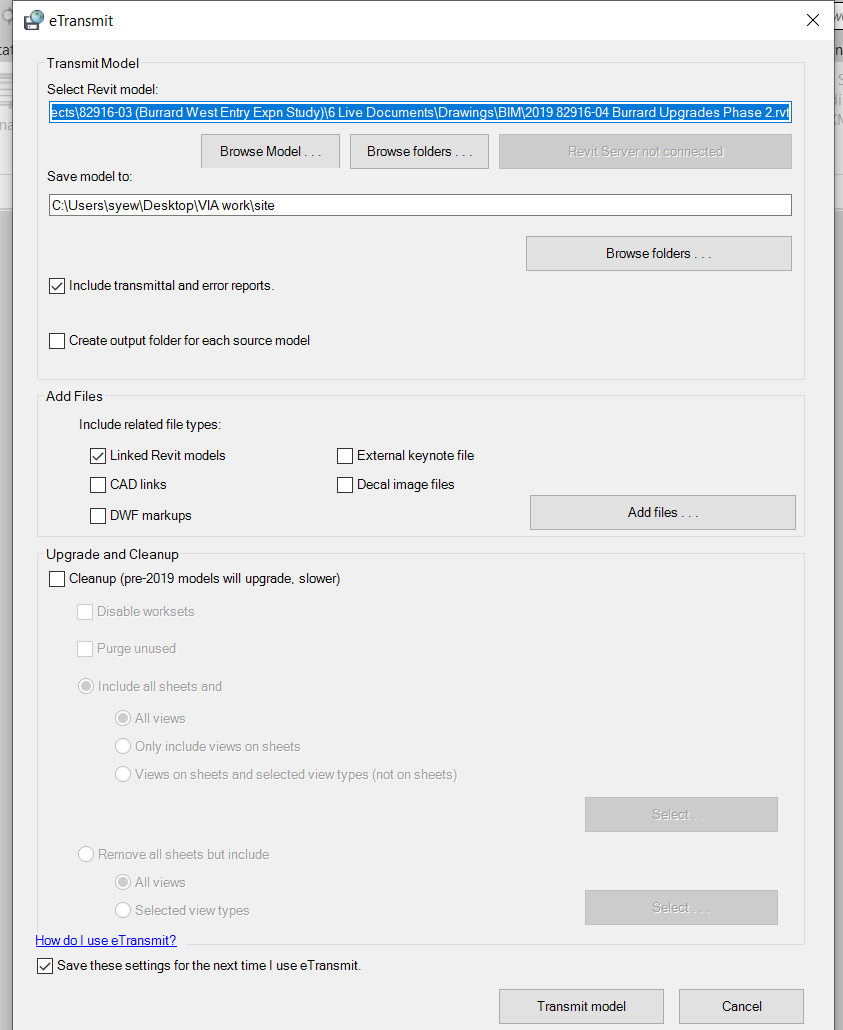 Missing Transmit button when using etransmit revit 2018 - Autodesk ...