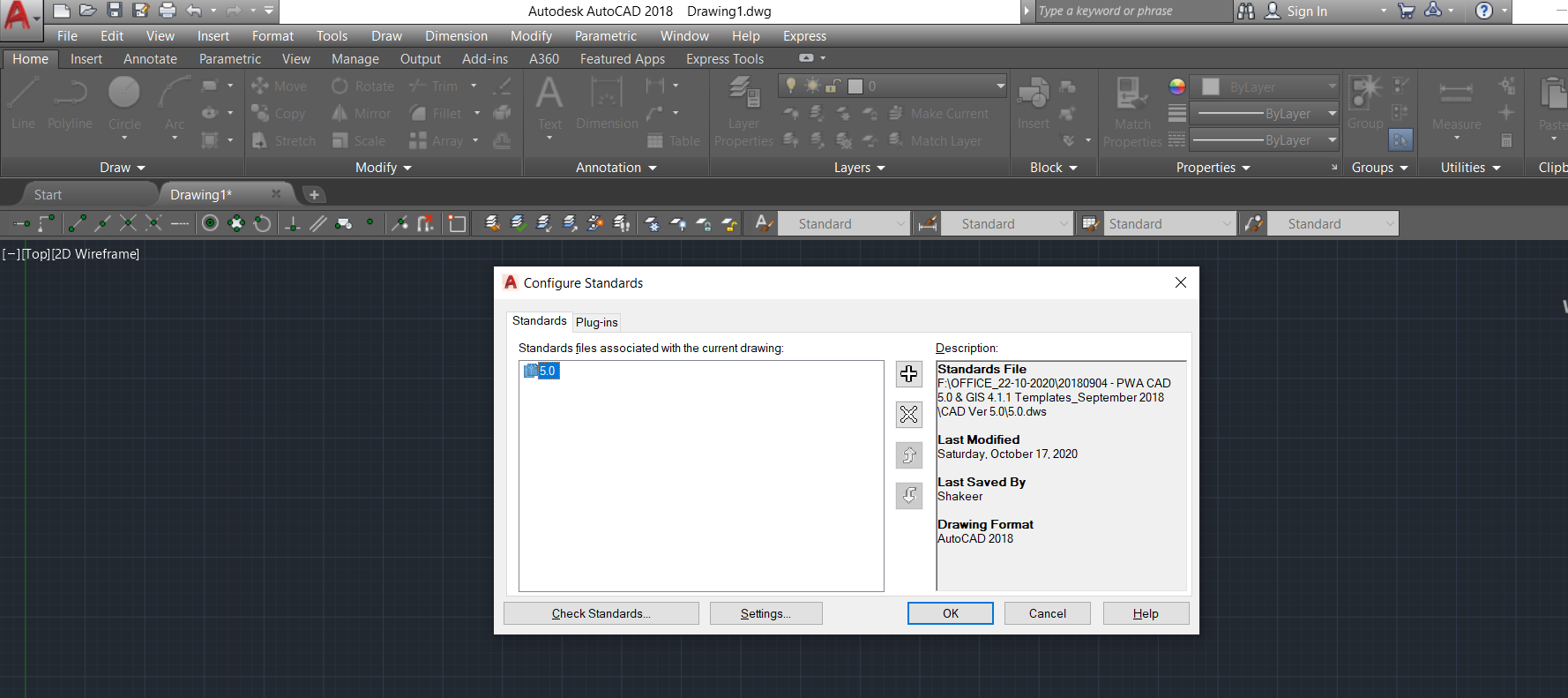 STANDARD CHECK AND FIX - Autodesk Community