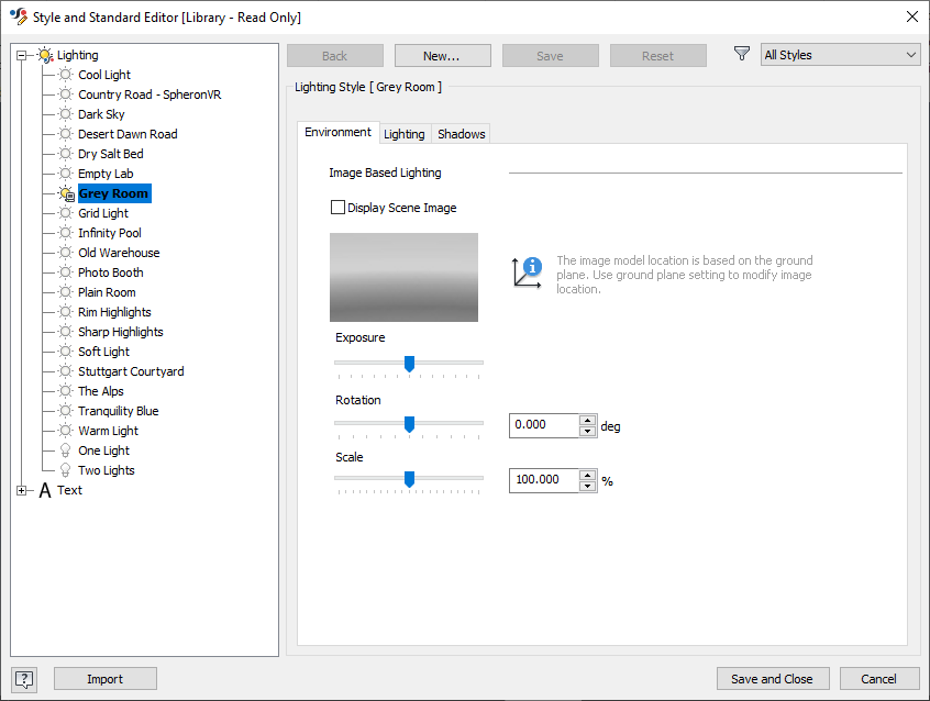 Inventor 2018 Lighting Style Default Changed - Autodesk Community