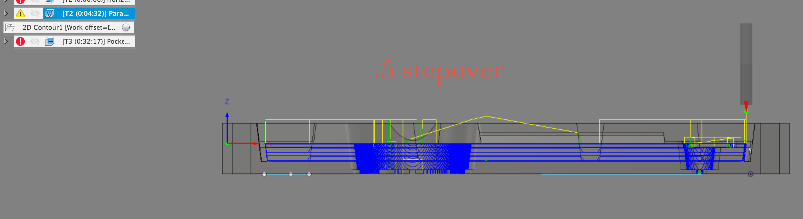 Finishing toolpaths not cutting all the way though - Autodesk Community