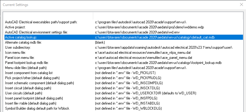 Solved: Default catalog location not pulling form wd.env file location - Autodesk Community
