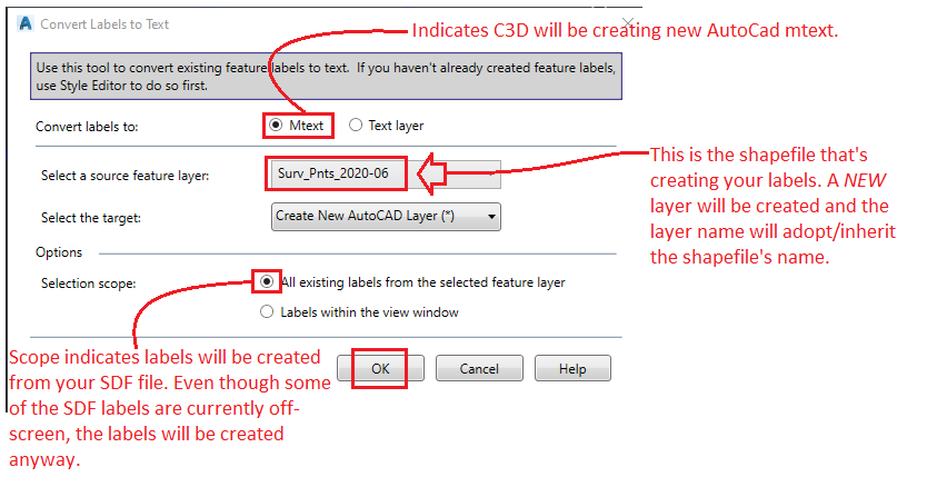 Feature text from SDF file not horizontal in viewport - Autodesk Community