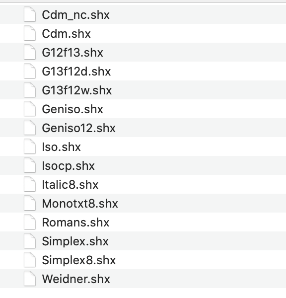Solved: Cannot select .shx fonts on SketchText object - Autodesk Community