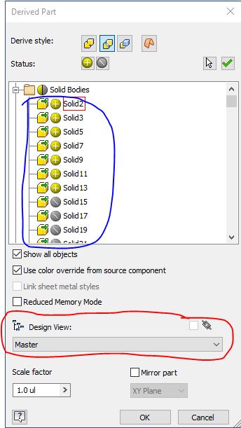 Solved: Ilogic-How to auto select bodies when derive part in part? - Autodesk Community