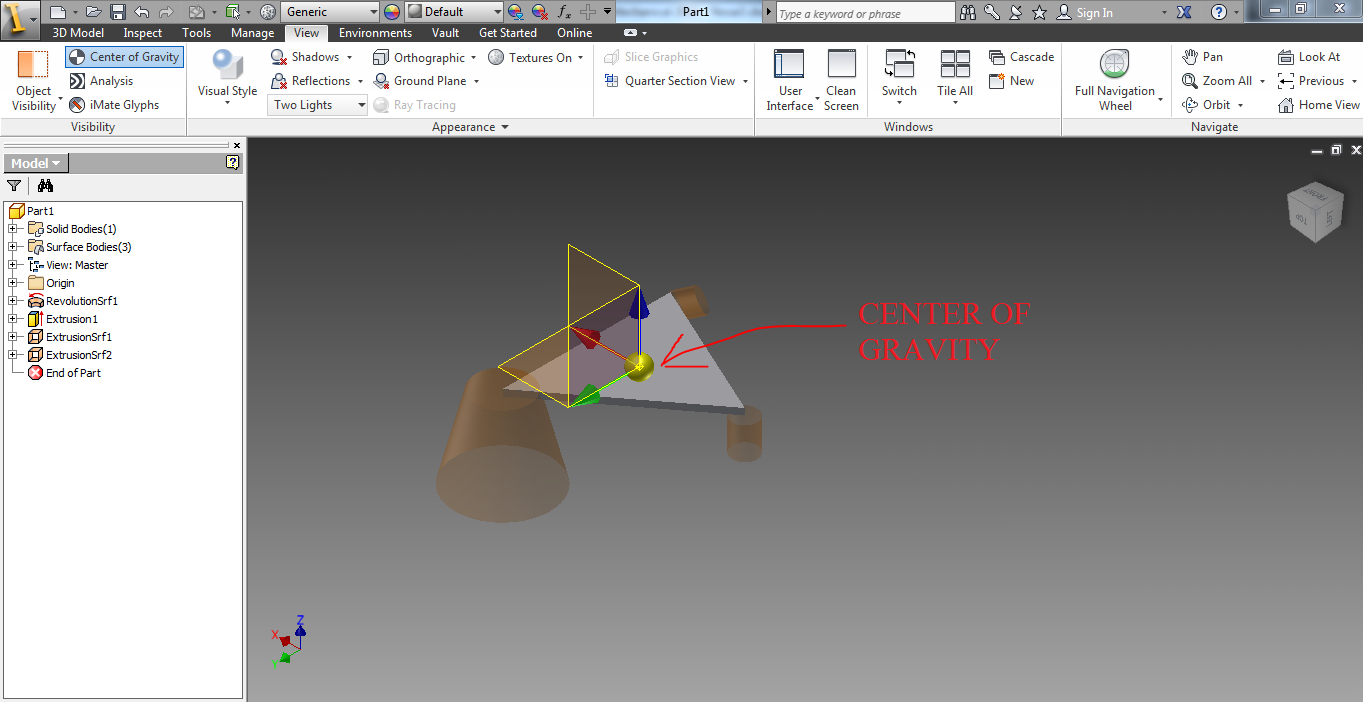 Project center of gravity to sketch point - Autodesk Community