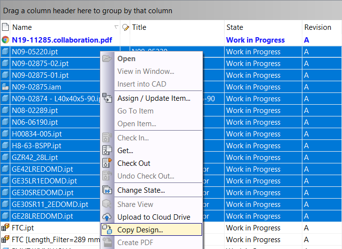 Copy Design Individual Files Collectively - Autodesk Community