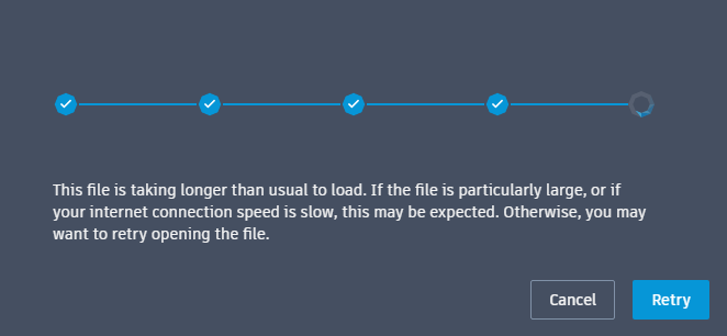 Solved: "This file is taking longer than usual to load. " Message for ...