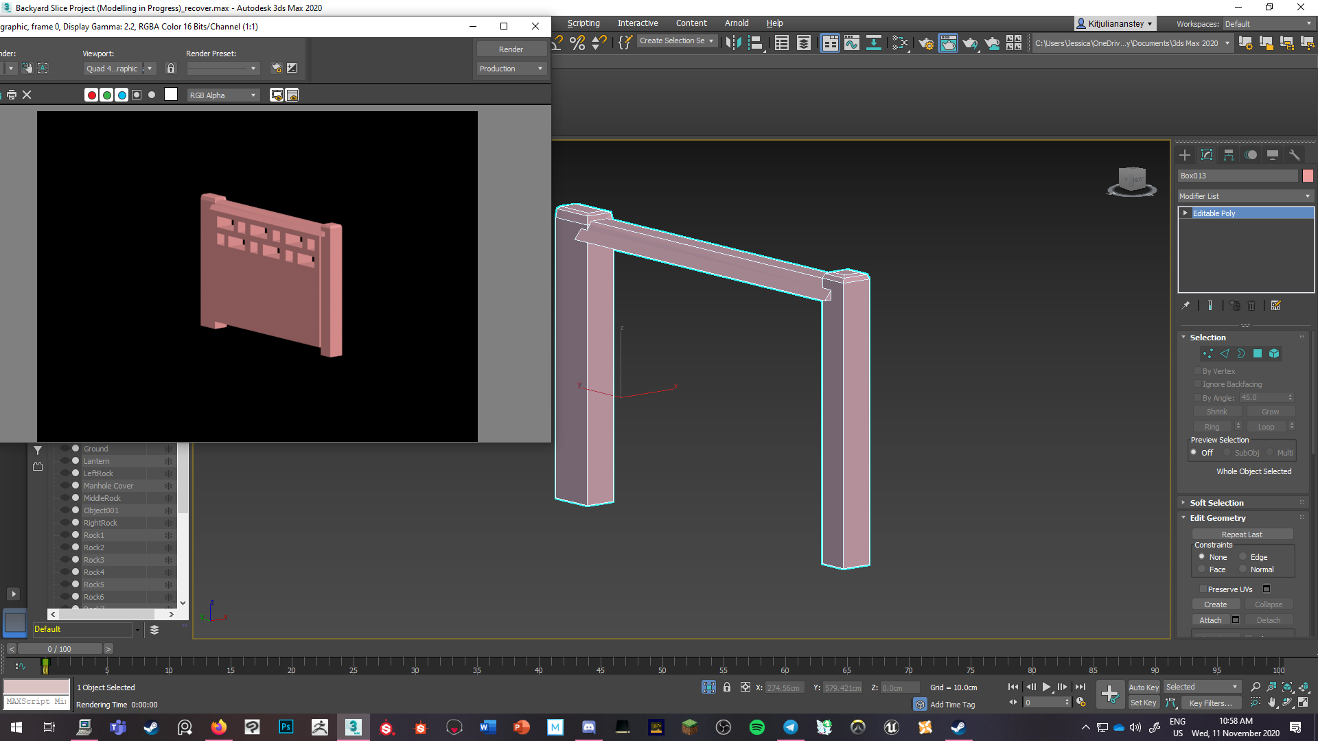 Solved: Need help please! Hidden element of object cannot be unhidden, but displays in render ...