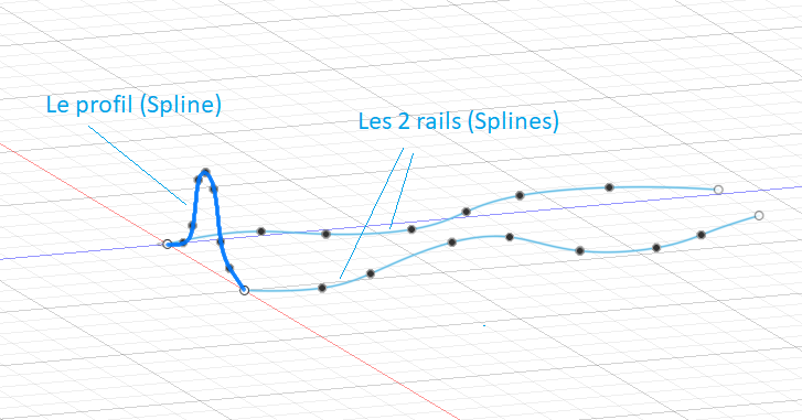 Solved: Generate surface with one profil placed on two rails (T-Splines ...