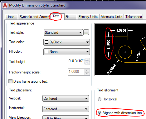 Vertical Dimension Text Alignment - Autodesk Community