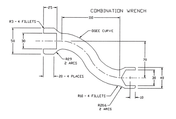 How to draw this a combination wrench with s-curve - Autodesk Community