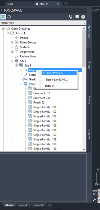 Solved: Preview doesn't work on Toolspace - Autodesk Community