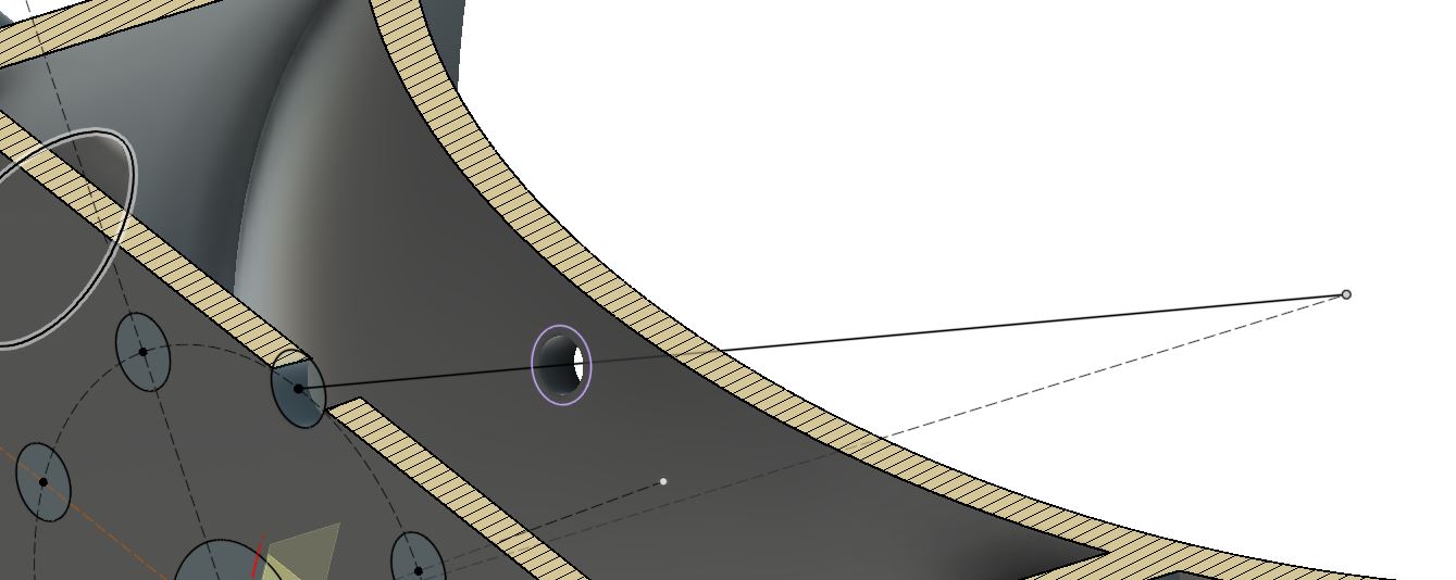 Solved: Trying to project a sketch to a spherical surface then push ...