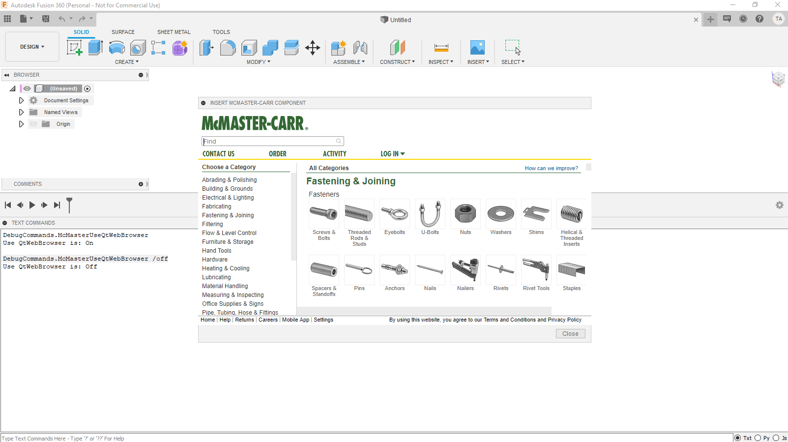 Solved: McMaster Carr window is upside down - Autodesk Community