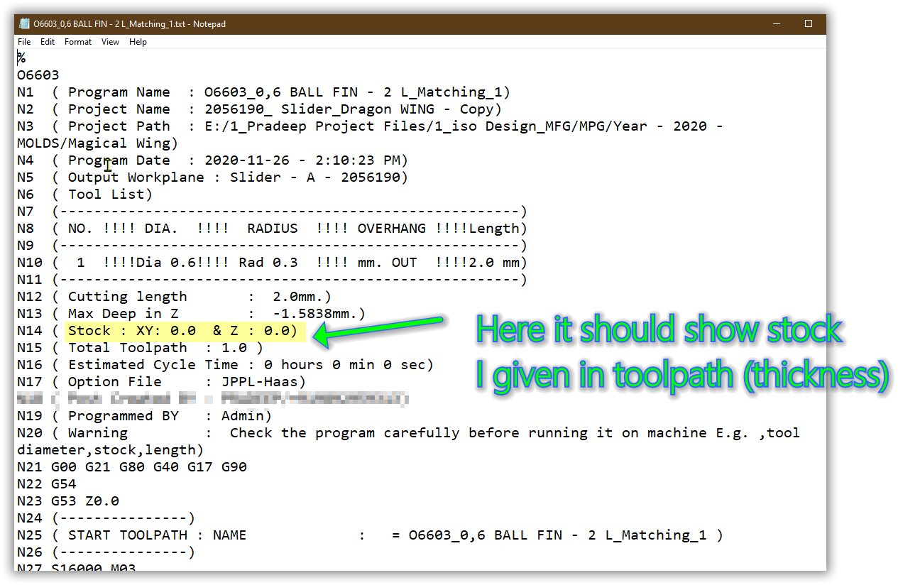Solved Xy Stock Given In Toolpath Not Shown In Output Nc File Autodesk Community