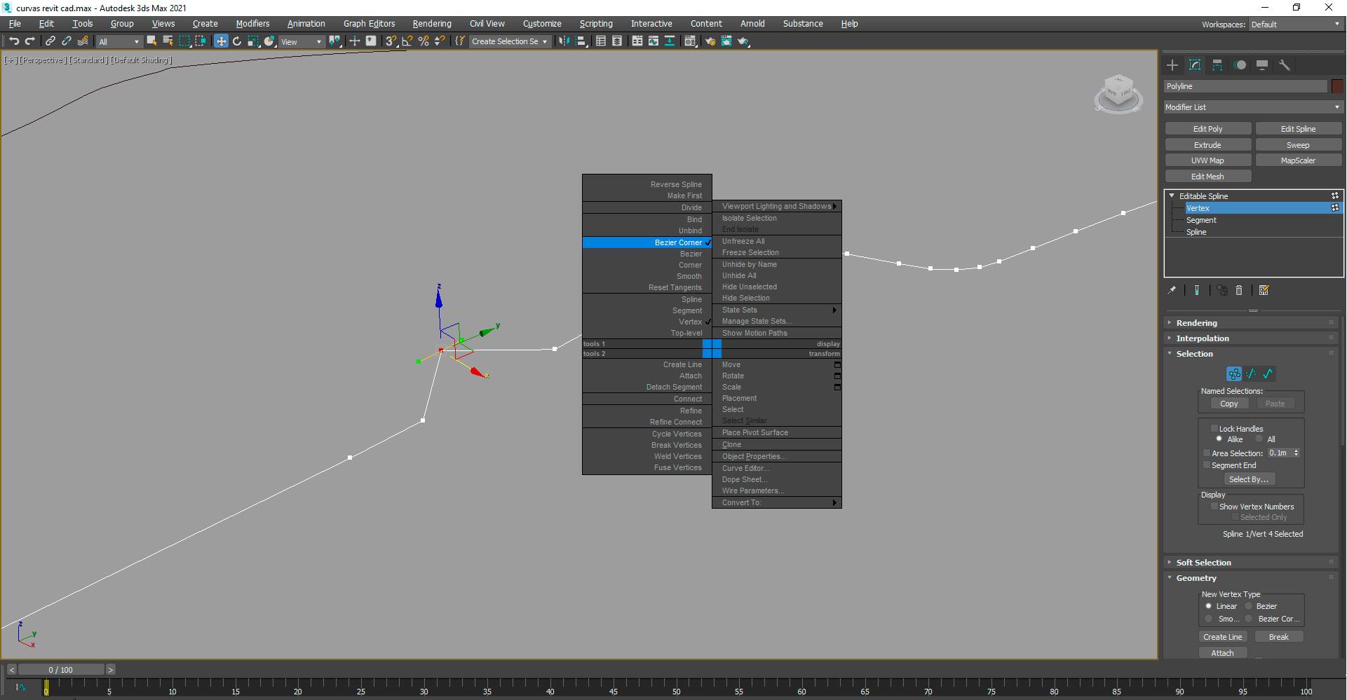 Solved: Error with splines imported from Cad or revit to 3ds Max ...