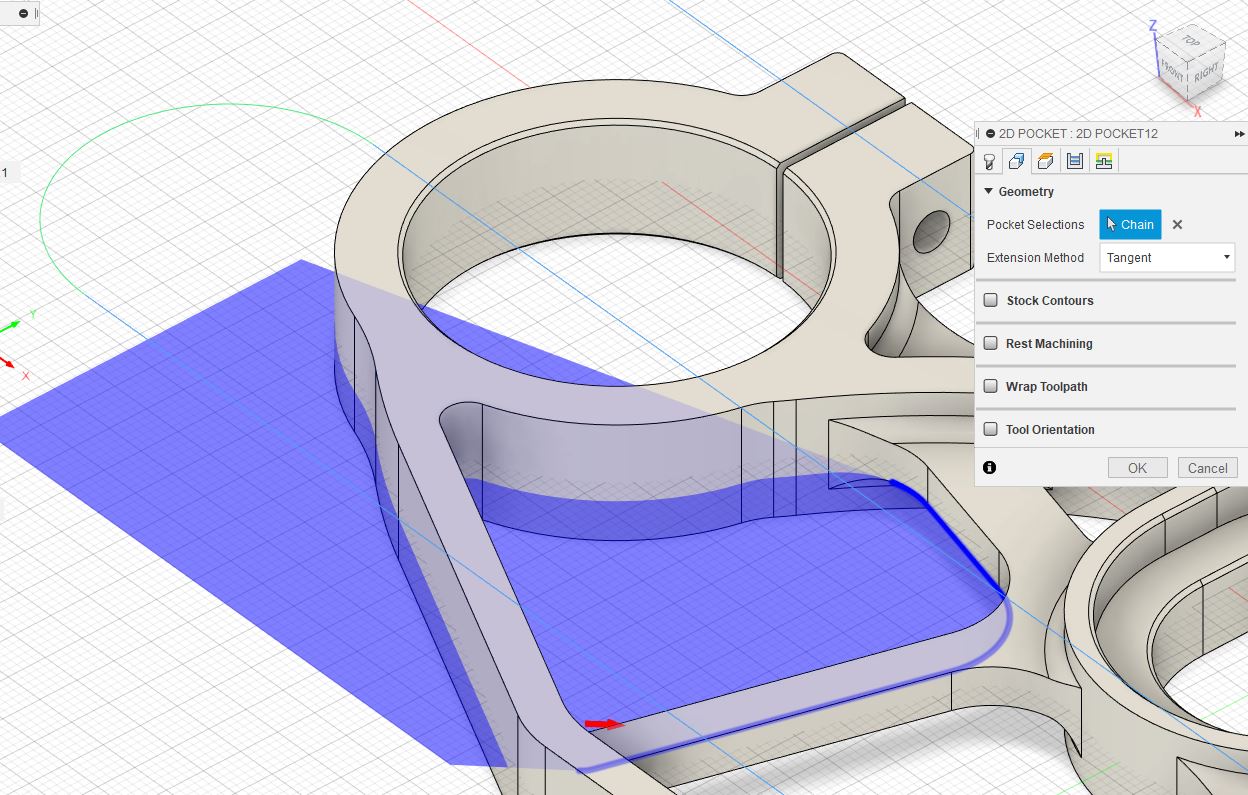 Solved: Pocket selection - Autodesk Community