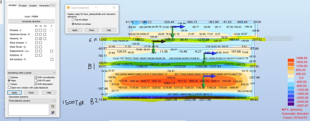 Reduction of forces above column walls. Underground Wall Design ...