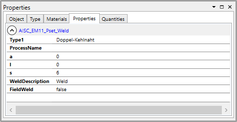 IFC import of weld properties (which are created when exporting in AISC ...