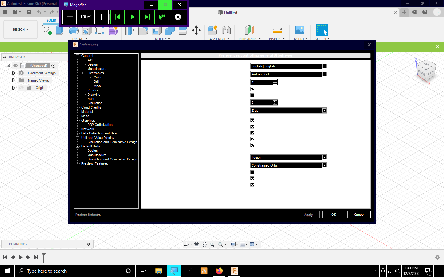 Visueal settings, Visuel themes - Autodesk Community