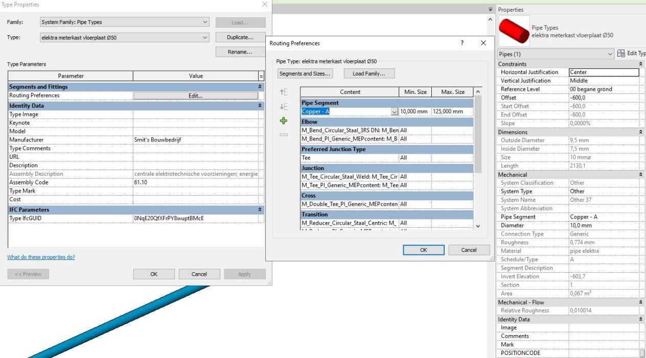 export different color "pipes" to IFC ( now they are all orange ...