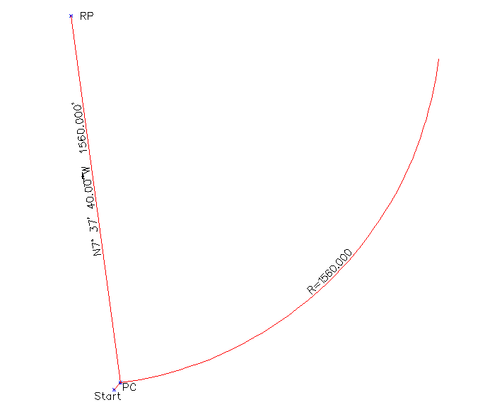 drawing a curve from legal description - Autodesk Community