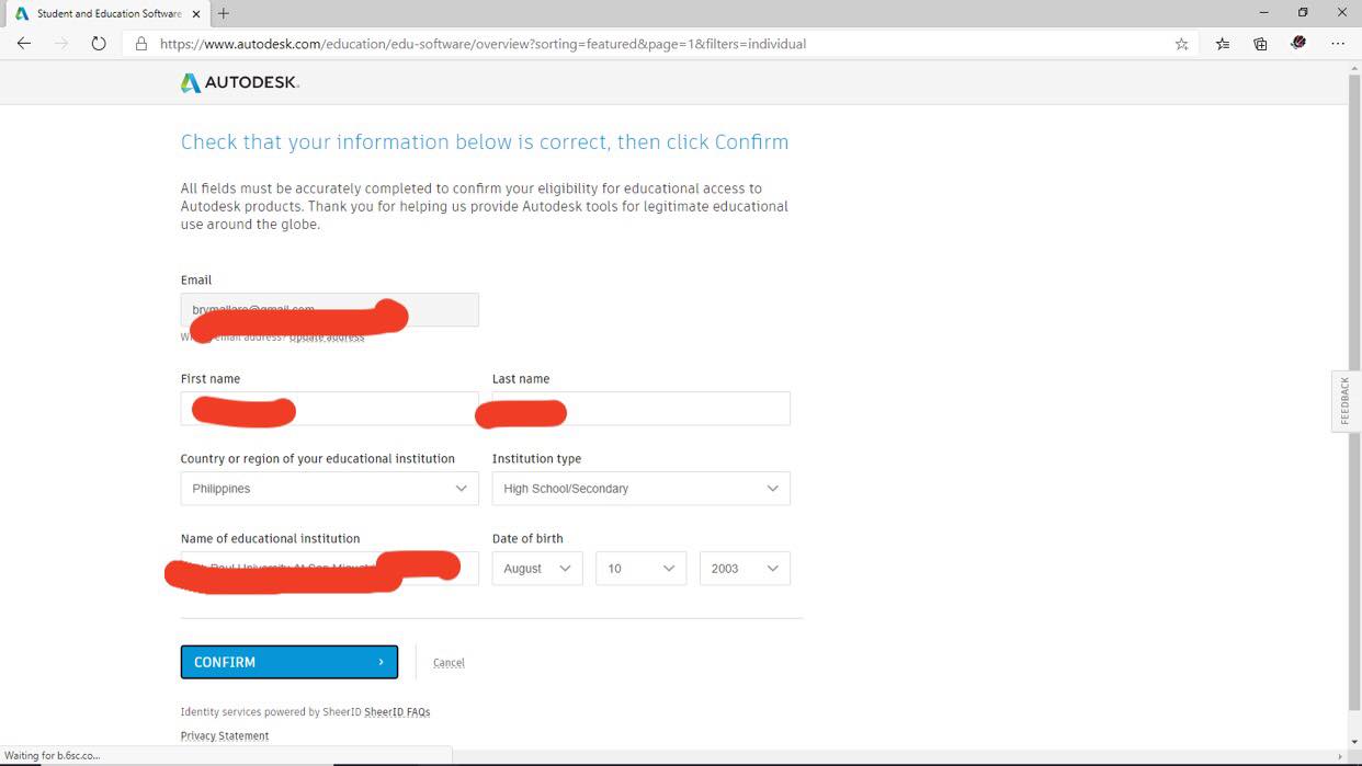 I need help downloading Autocad student's version - Autodesk Community