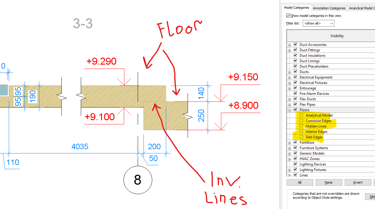 Solved: Line work turns to Grey dashed line instead of Invisible Line - Autodesk Community