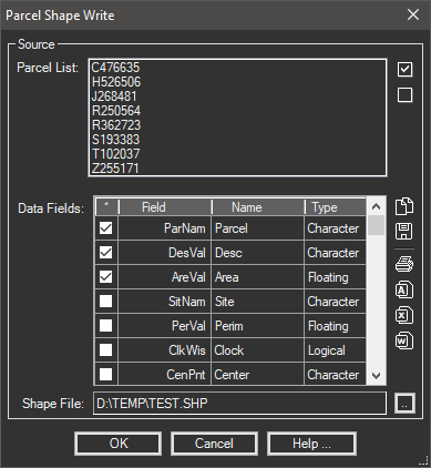 Parcels - Export Property Set Definitions to shapefile - Autodesk Community