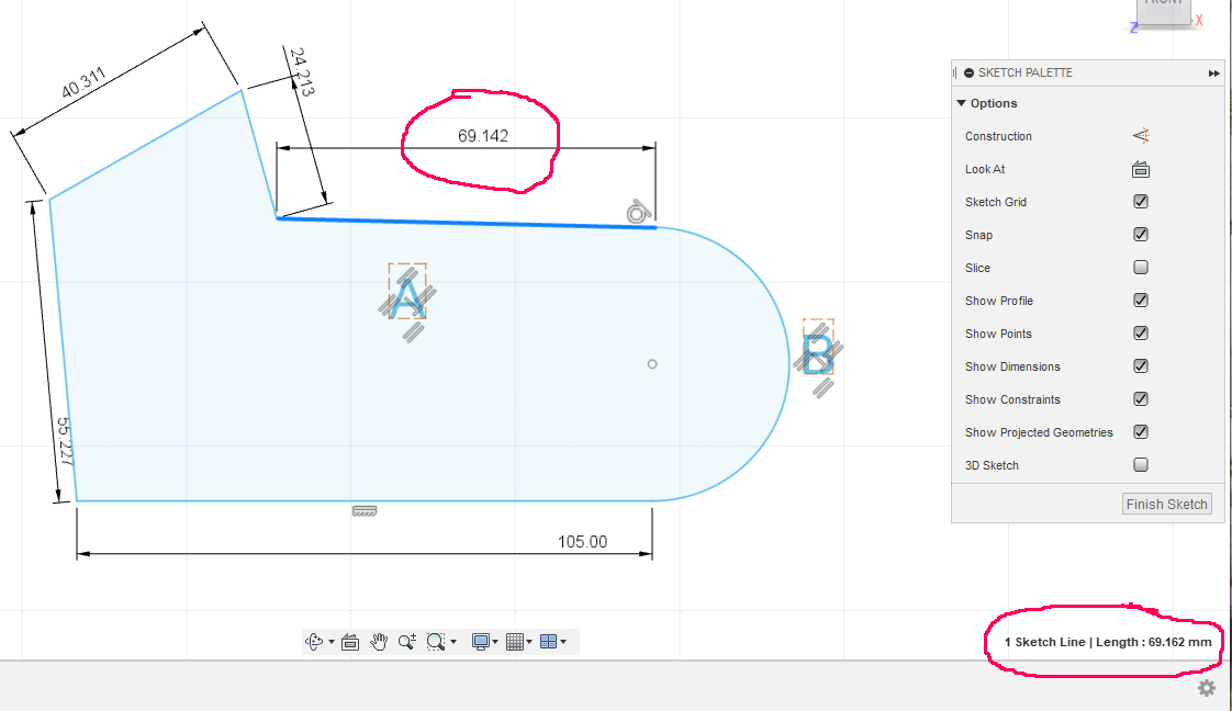 Solved: Tangent dimensions in drawing workspace - Autodesk Community