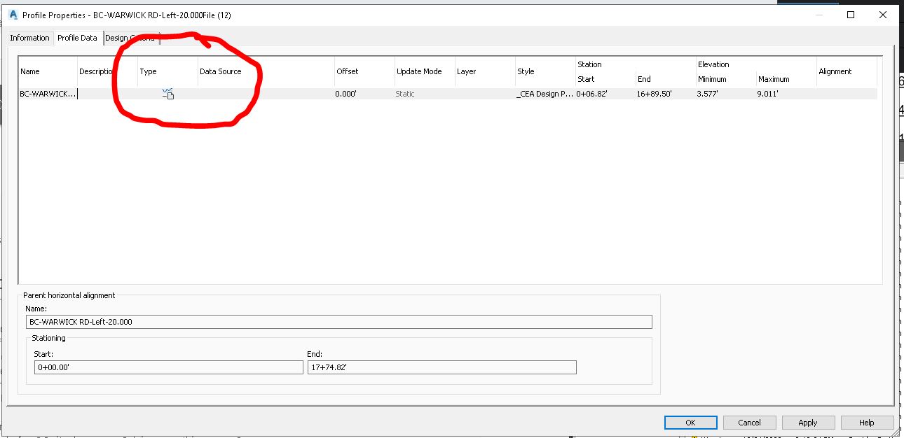 Solved: Profile data shortcuts not updating - Autodesk Community