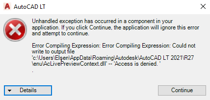 Solved: Error Compiling Expression - Autodesk Community